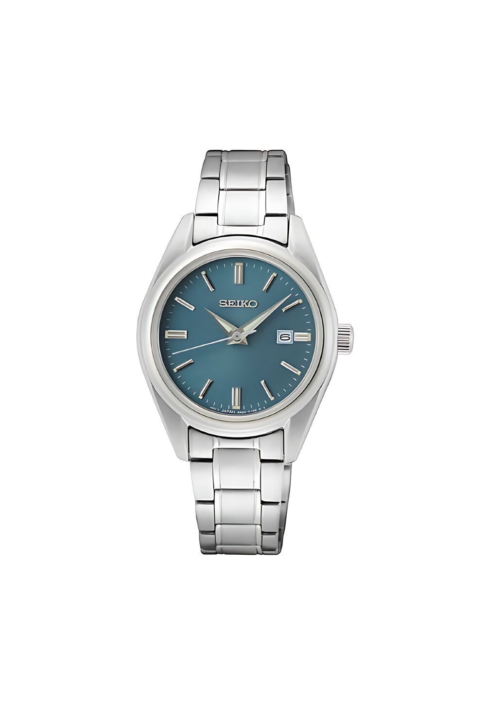 Seiko Damenuhr silber blau SUR531P1, 300,00